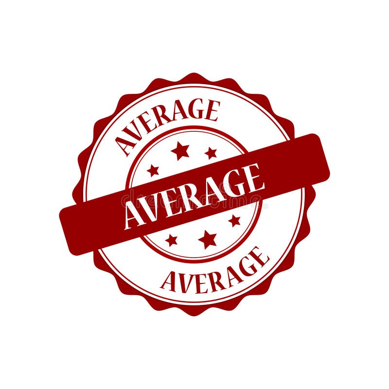 Average stamp illustration stock vector. Illustration of icon - 106965321
