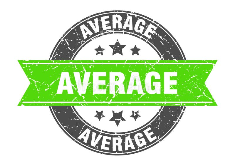 Average stamp stock vector. Illustration of circle, label - 136894060