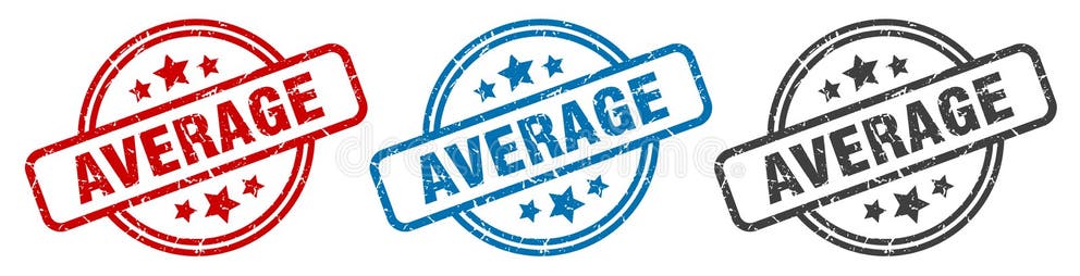 Average Stamp. Average Round Isolated Sign Stock Vector - Illustration ...