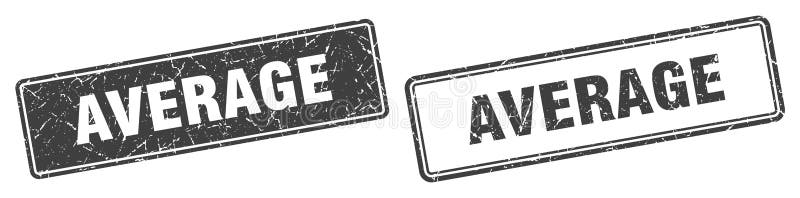 Average Stamp Set. Average Square Grunge Sign Stock Vector ...