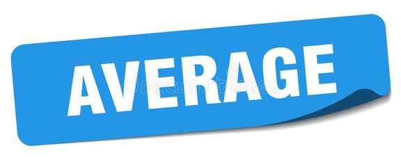 Average Sticker. Average Label Stock Vector - Illustration of standard ...