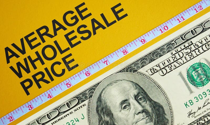 Average Wholesale Price AWP is Shown Using the Text Stock Photo - Image ...