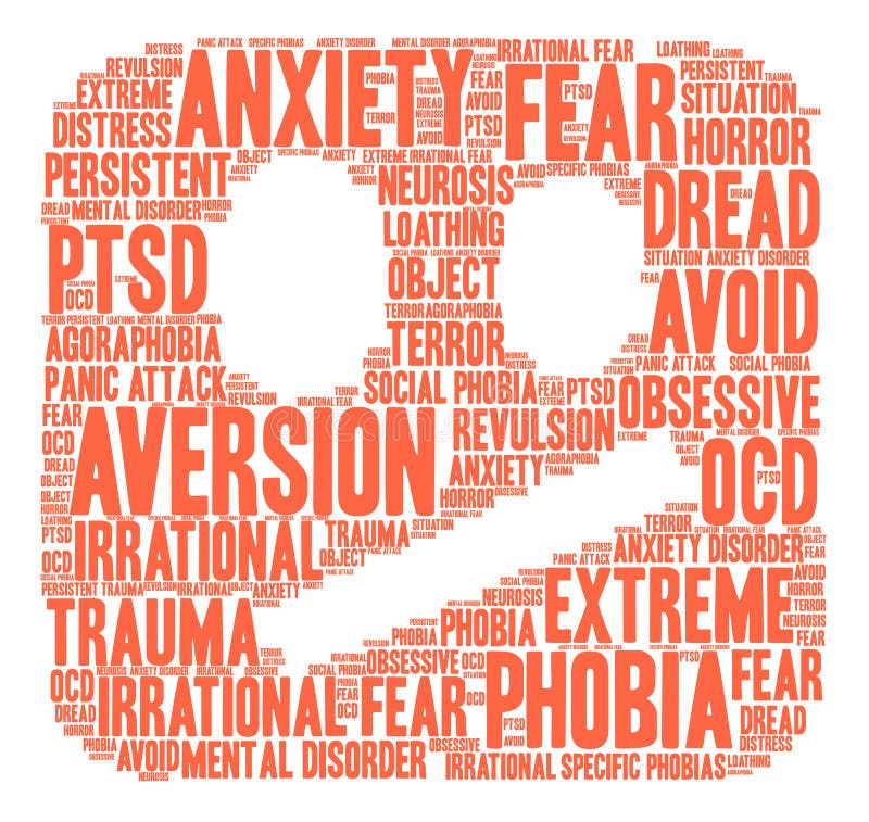 Aversion Word Cloud stock vector. Illustration of aversion - 99181752