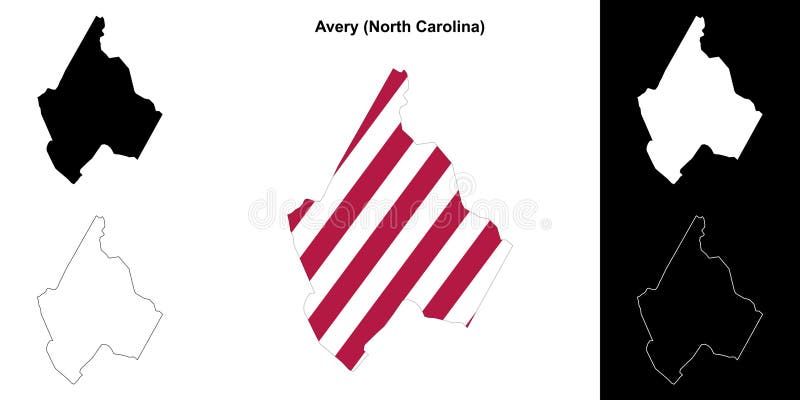 Avery outline map stock vector. Illustration of county - 323999152