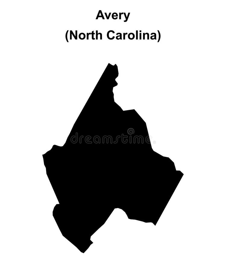 Avery outline map stock illustration. Illustration of territory - 361722844