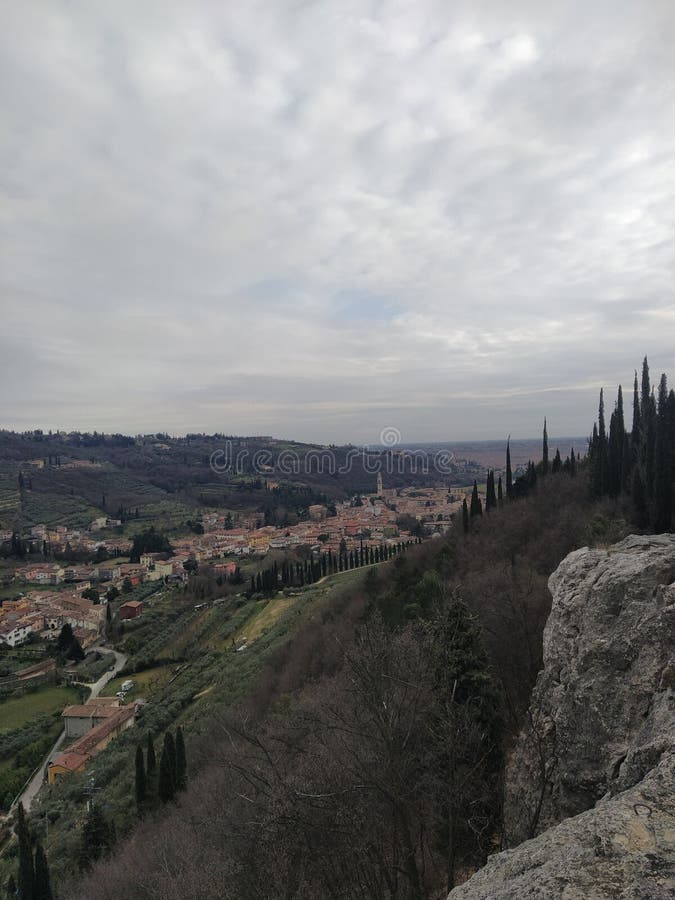 View of Avesa in Verona City, Italy Stock Image - Image of church ...