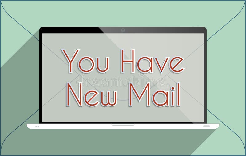 Avete nuova posta illustrazione vettoriale. Illustrazione di colori ...
