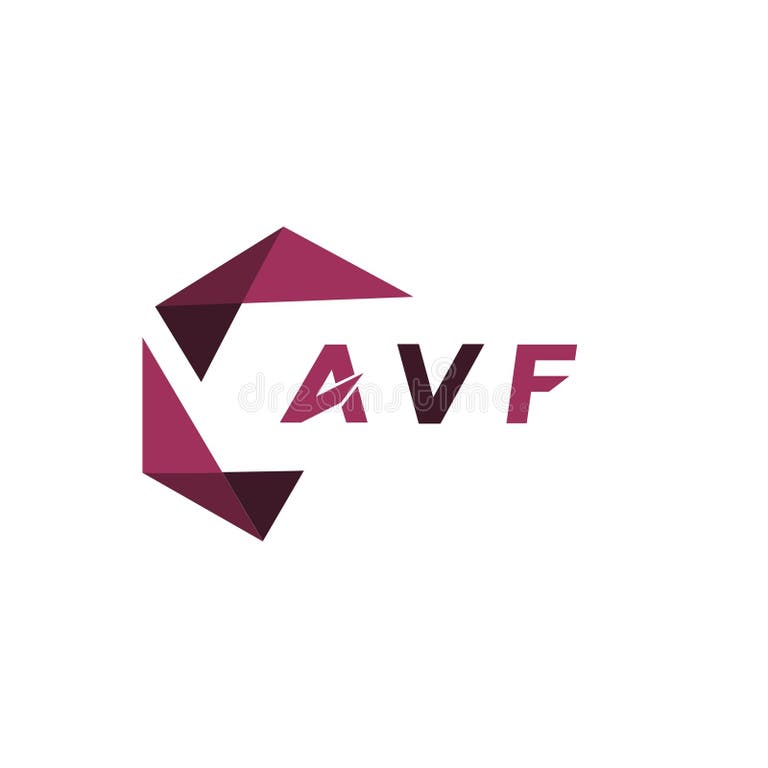 AVF Creative Minimalist Letter Logo. AVF Unique Vector Initials ...