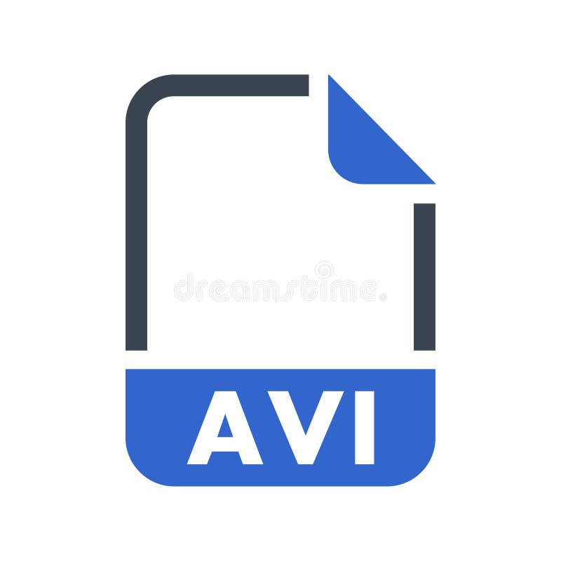 AVI File format icon stock vector. Illustration of format - 174902361