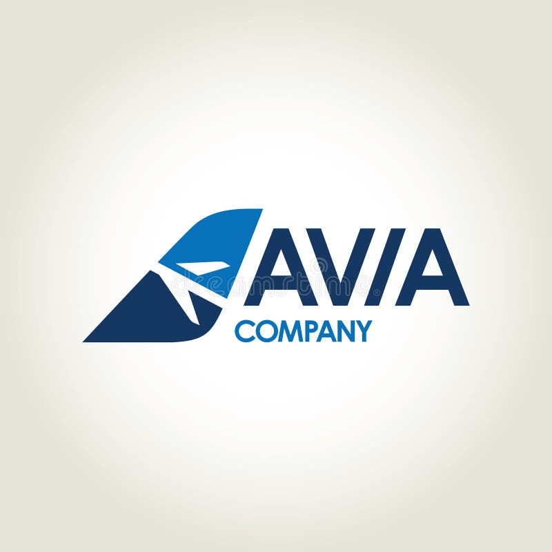 Avia company vector logo editorial stock photo. Illustration of blue ...