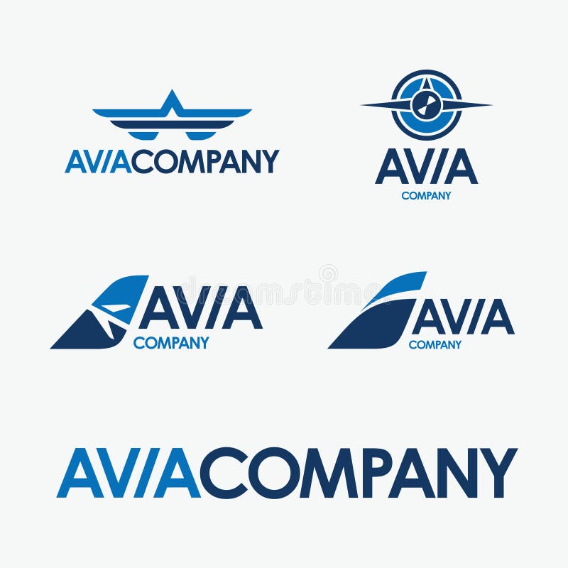 Avia company logo. stock vector. Illustration of flight - 216275262