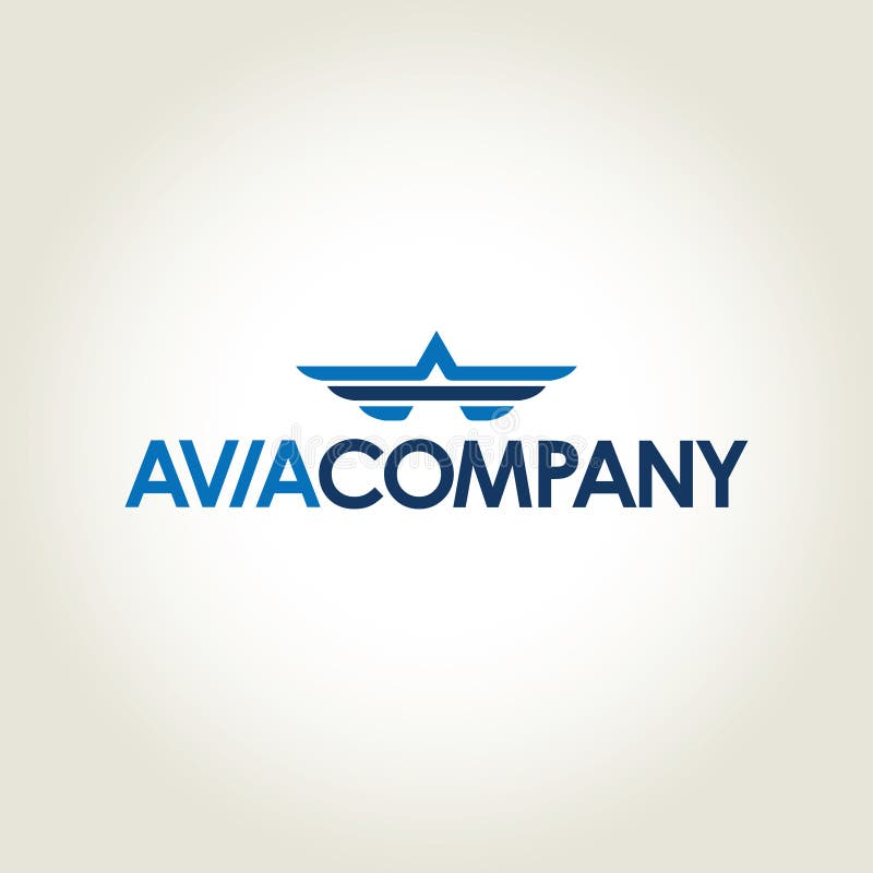 Avia company vector logo editorial stock photo. Illustration of blue ...