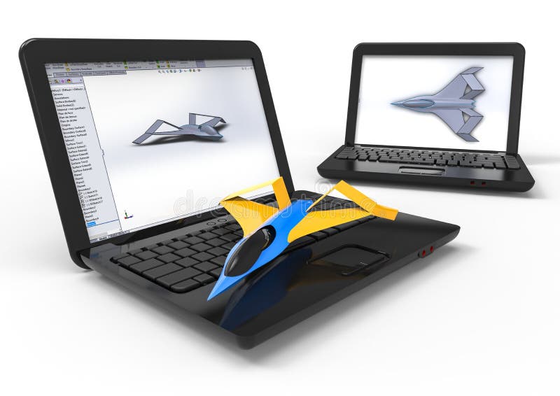 Aviation CAD stock illustration. Illustration of computer - 84109842