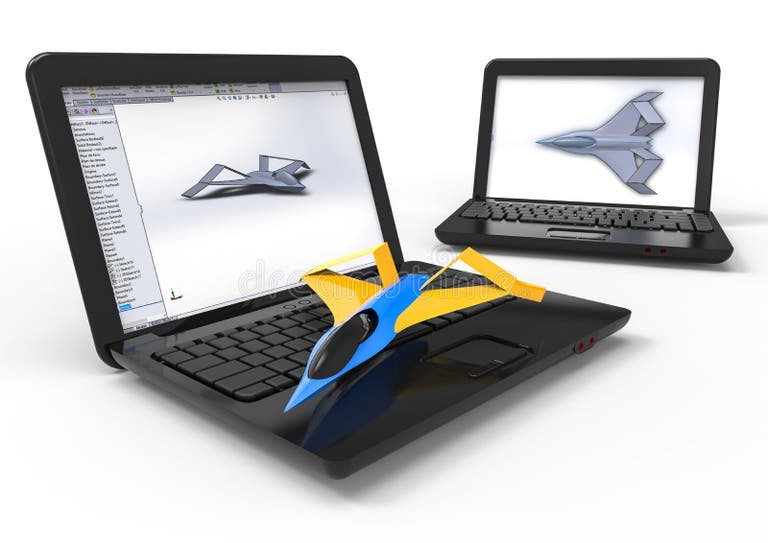 Aviation CAD stock illustration. Illustration of computer - 84109842