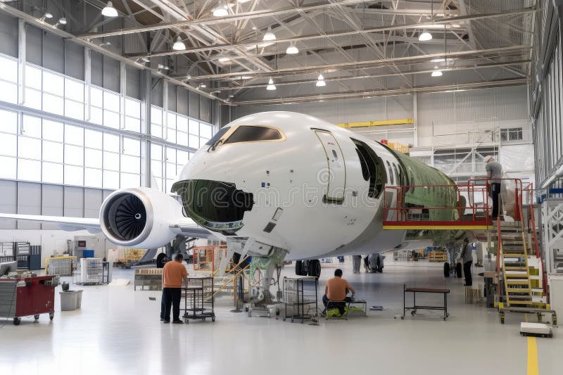 Aviation Company, with Team of Engineers and Designers Working on Next ...