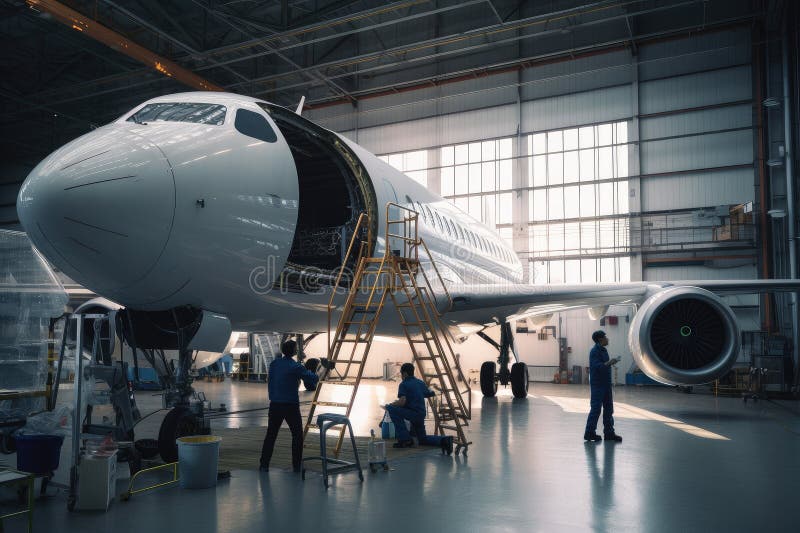 Aviation Company, with Team of Engineers and Designers Working on Next ...