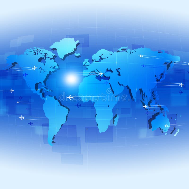 Aviation Blue Business Background Stock Illustration - Illustration of ...