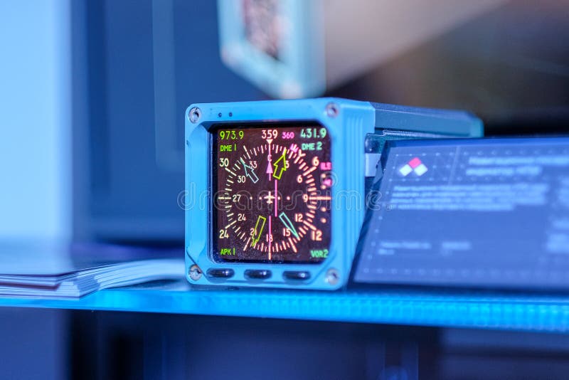 Aviation Devices Navigation Indicator Stock Photo - Image of microchip ...