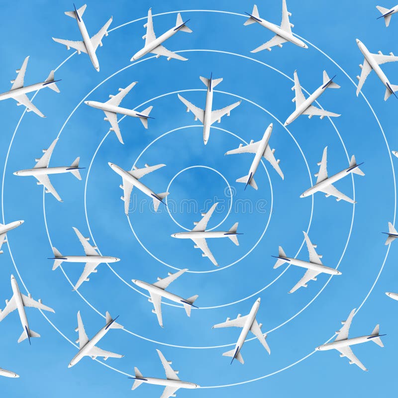 Aviation Industry with Group of Airplane. Stock Photo - Image of ...