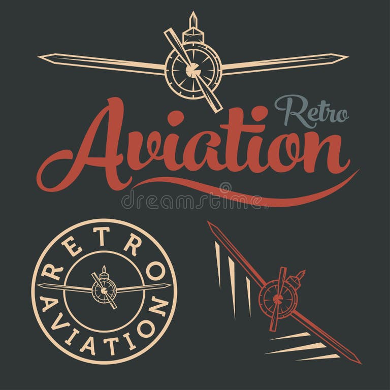 Aviation label art stock vector. Illustration of pilot - 61717314