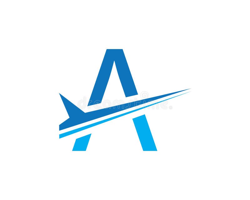 Aviation Logo Design Vector Template Stock Vector - Illustration of ...