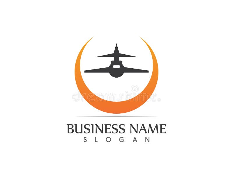 Aviation Logo Design Vector Template Stock Vector - Illustration of ...