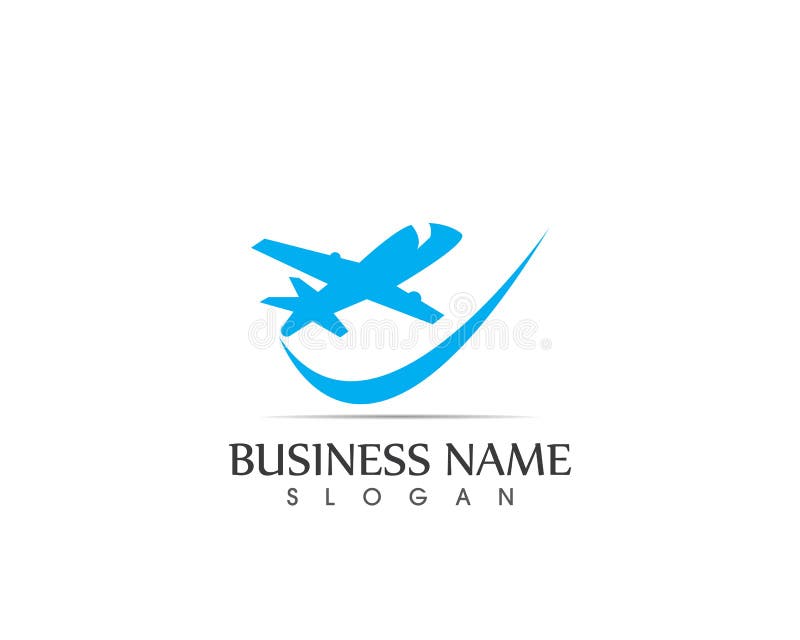 Aviation Logo Design Vector Template Stock Vector - Illustration of ...