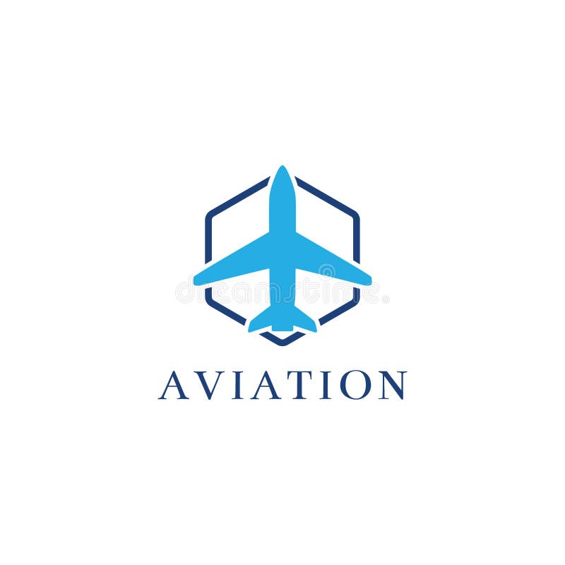 Aviation Logo, Plane Logo Design. Simple Flat Vector Illustration Stock ...