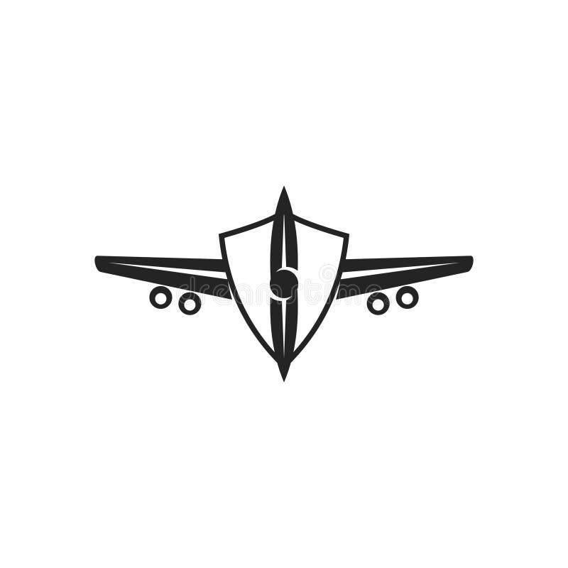 Aviation Logo Template Isolated. Brand Identity. Icon Abstract Vector ...