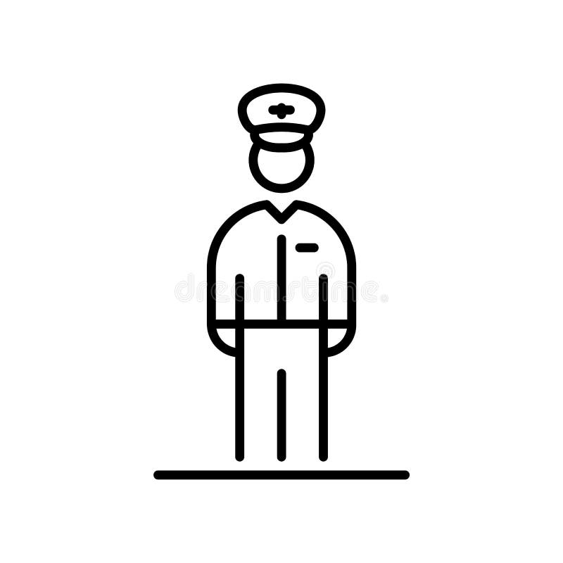 Aviation Pilot Icon Avatar Simple Flat Style Illustration Stock Vector ...