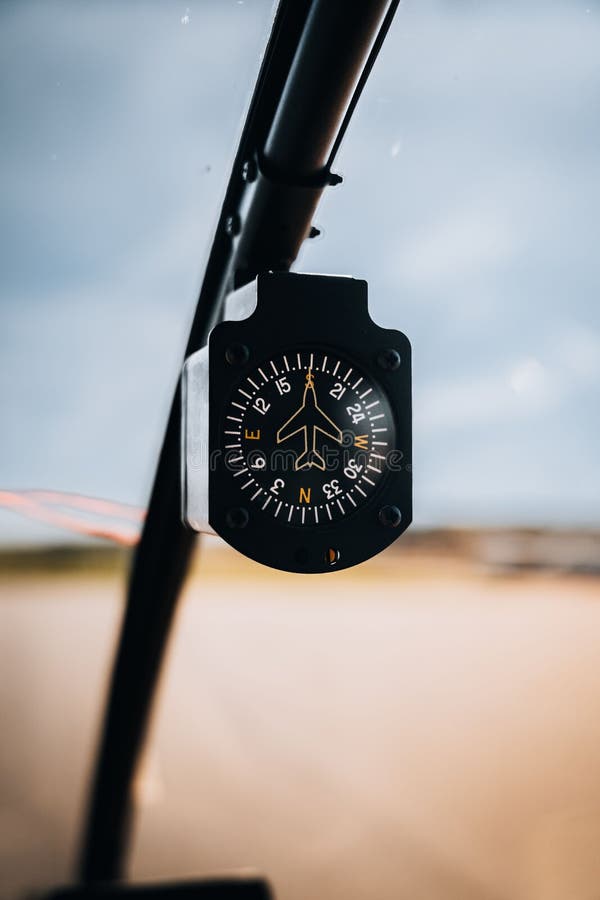 Aviation Precision Aircraft Compass Stock Photo - Image of technology ...