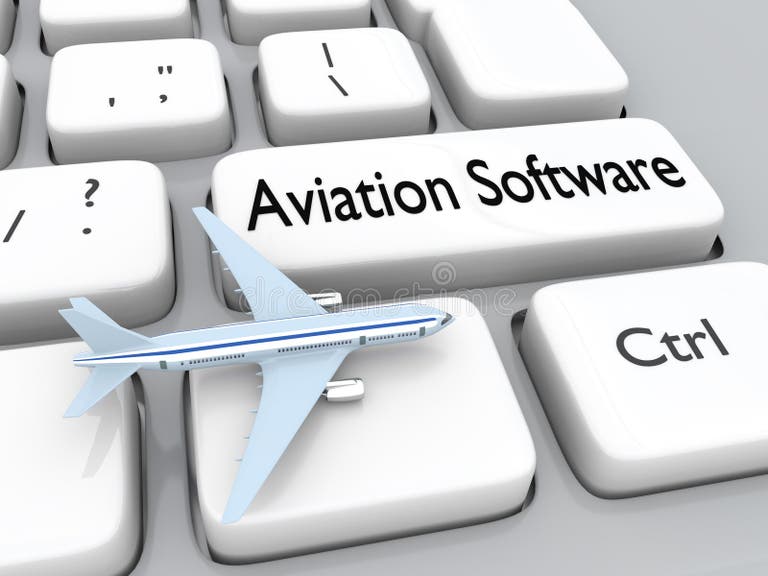 Aviation Software concept stock illustration. Illustration of marker ...