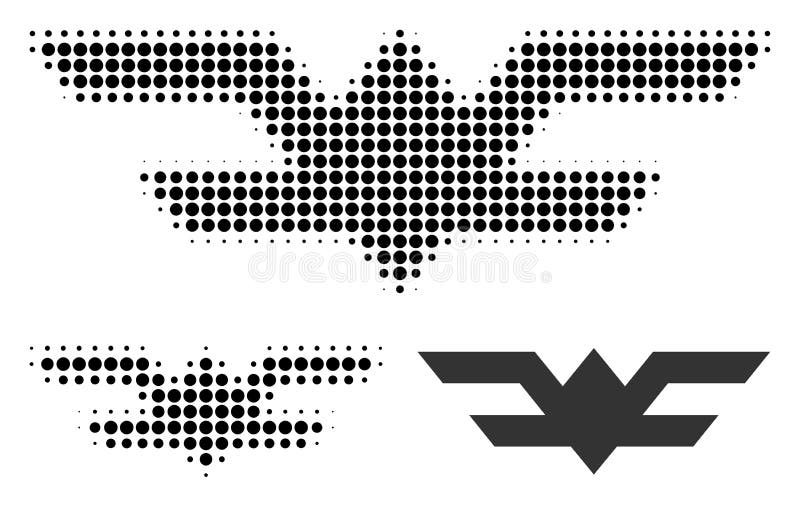 Aviation Symbol Halftone Dotted Icon Stock Vector - Illustration of ...