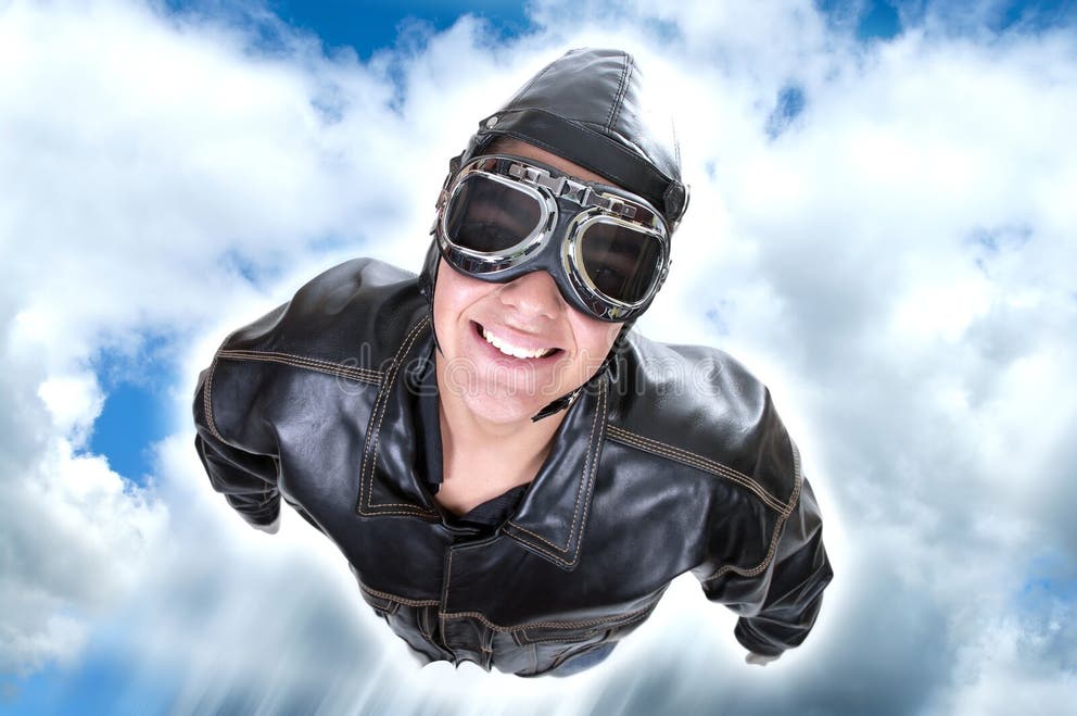 Aviator flying stock photo. Image of people, dream, human - 24146364