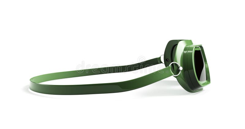 Aviator Goggles in Vintage Style, Front View Stock Image - Image of ...