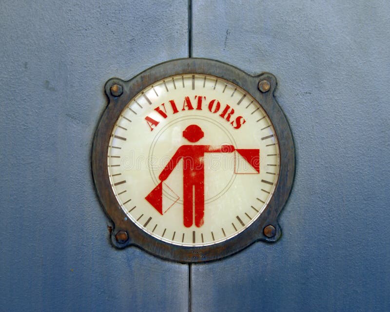Aviator sign stock image. Image of door, sign, caricature - 3789133