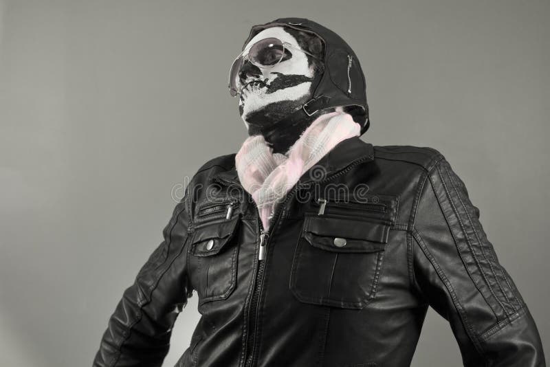 Aviator Skull stock image. Image of confident, dead, aviator - 55907281