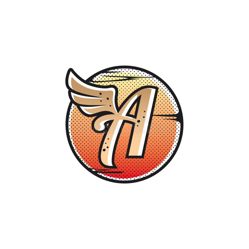 Aviator Symbol Logo Logotype Theme Stock Vector - Illustration of blue ...