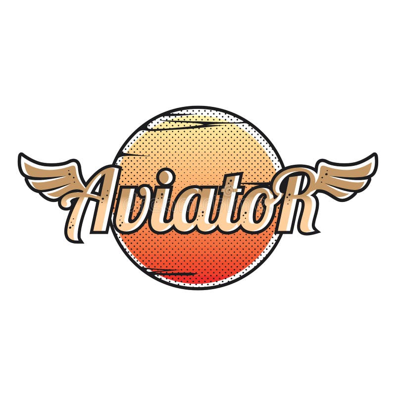 Aviator Symbol Logo Logotype Theme Stock Vector - Illustration of ...