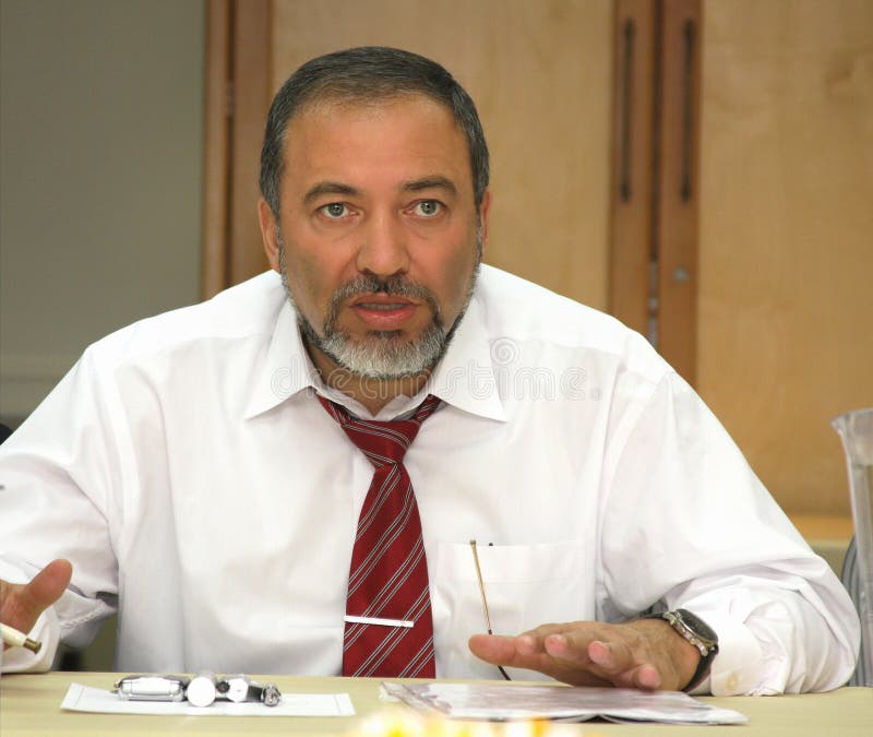 Avigdor Lieberman editorial photography. Image of office - 32174537