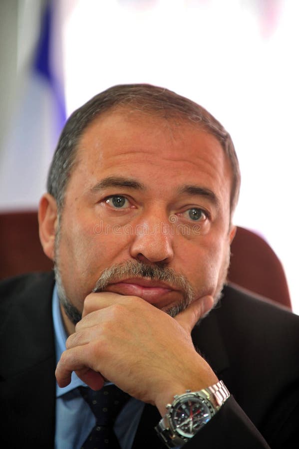 Avigdor Lieberman foto editorial. Imagen de serio, israel - 32174551