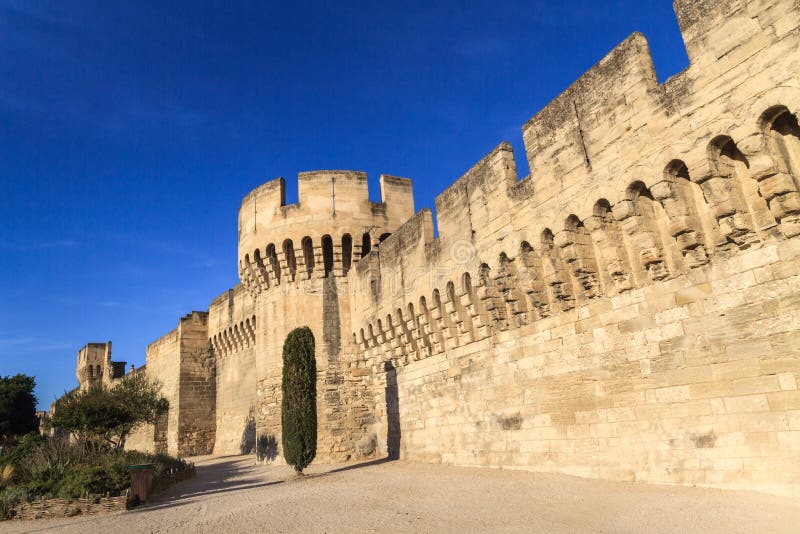 Avignon Medieval City Wall stock photo. Image of papal - 27768286
