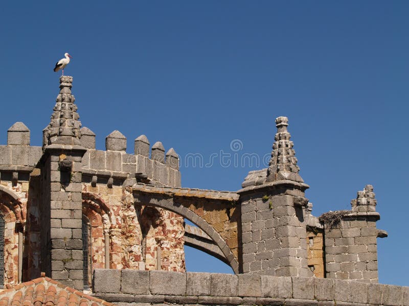 Avila Cathedral, Spain stock photo. Image of unesco, catholic - 13960810