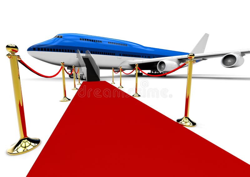 Avion de ligne de VIP illustration stock. Illustration of above - 74903474