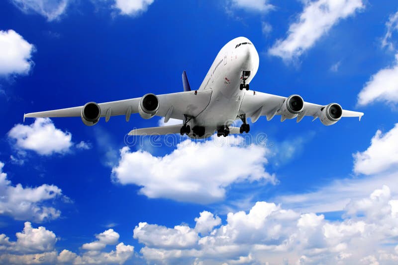 Avion moderne photo stock. Image du course, approche - 23019844