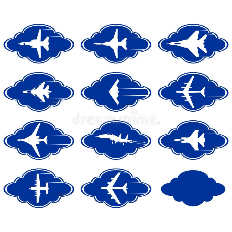 Aviones militares ilustración del vector. Ilustración de aire - 38215664