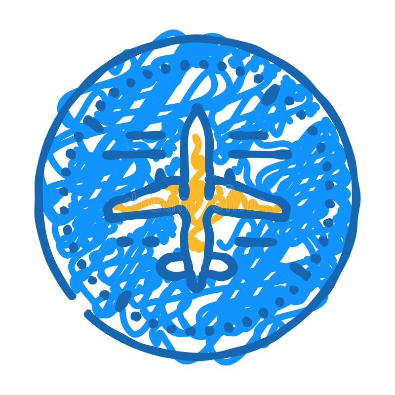 Avionics Systems Aeronautical Engineer Icon Doodle Illustration Stock ...