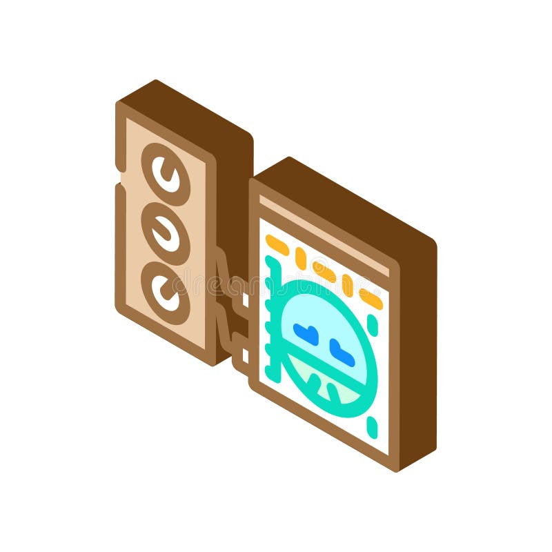 Avionics Testing Aircraft Isometric Icon Vector Illustration Stock ...