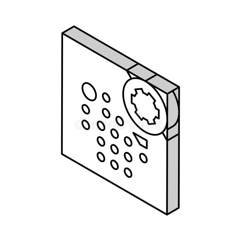 Avionics Testing Aircraft Isometric Icon Vector Illustration Stock ...
