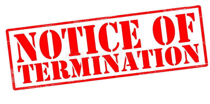 Aviso de la terminación stock de ilustración. Ilustración de encierro ...